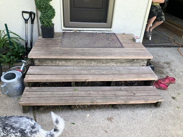 Back steps - Woodworking Project by Buck - Craftisian