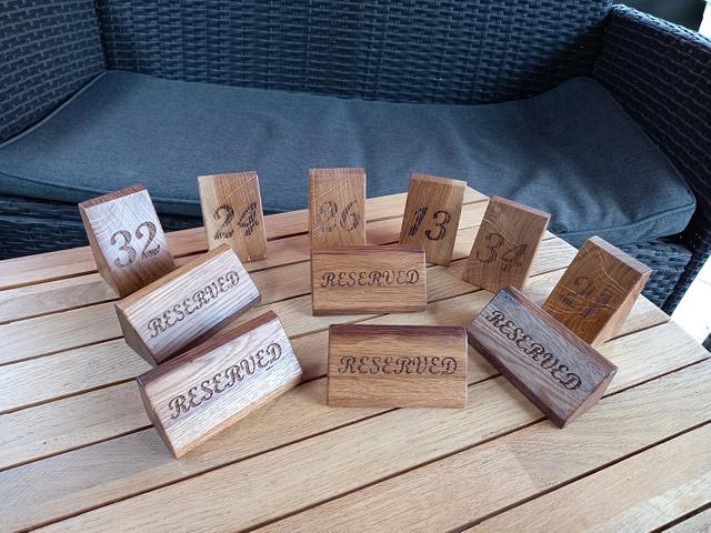 WOODEN RESTAURANT TABLE SIGNS/NUMBERS - Woodworking Project by majuvla ...