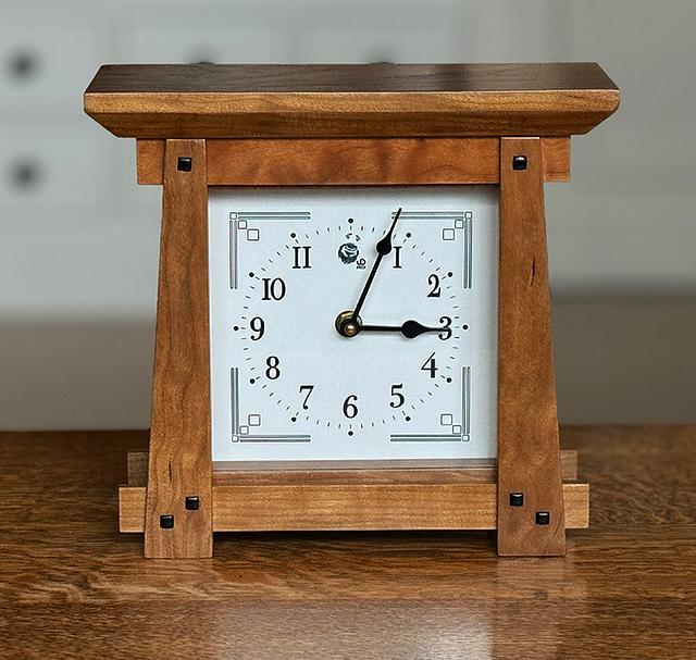 Mantel clock with a twist - Woodworking Project by awsum55 - Craftisian