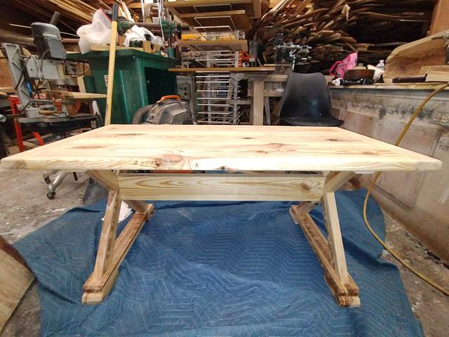 125 year old pine tree coffee table. - Woodworking Project by Clayton ...