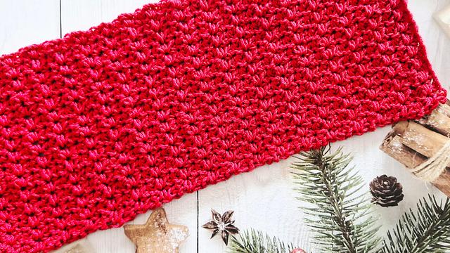 Simple Rustic Christmas Crochet Table Runner - Needleworking Project by ...