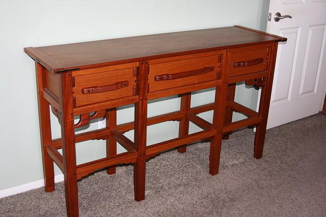 greene & greene style hall table - Woodworking Project by Pottz ...