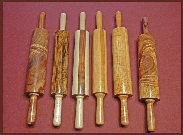 Lathe turned rolling pins - Woodworking Project by LesB - Craftisian