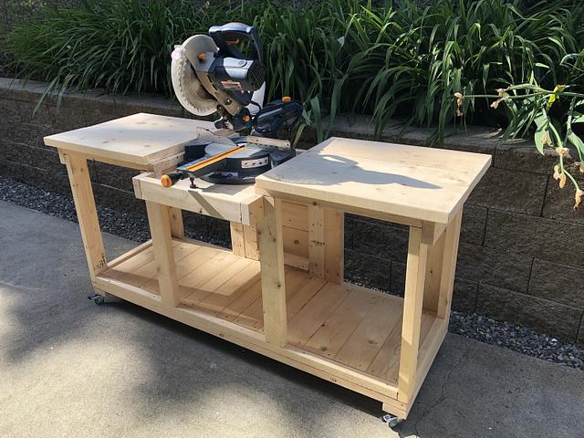 Convertible mitre saw table - Woodworking Project by Customwoodcutz ...