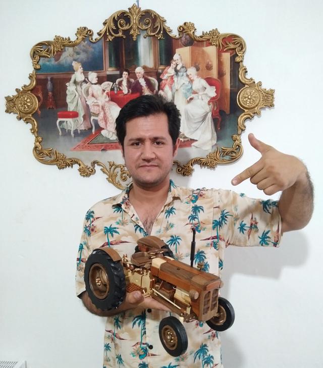 Wooden tractor - Woodworking Project by siavash_abdoli_wood - Craftisian