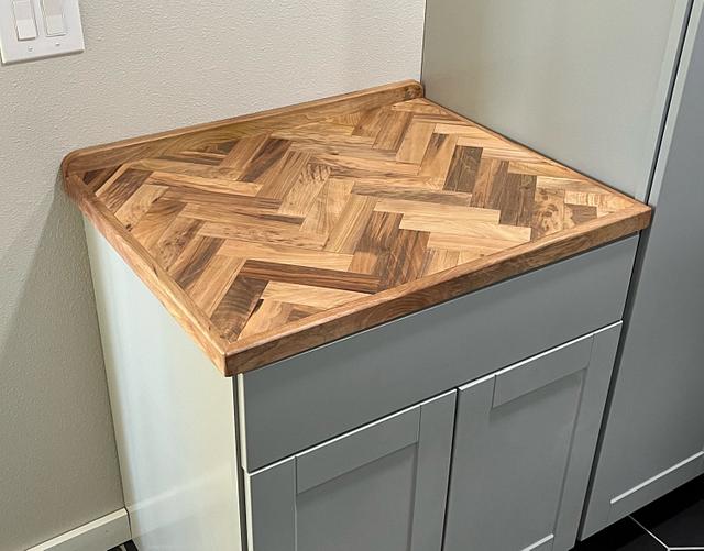 Herringbone Countertop - Woodworking Project by Albert - Craftisian