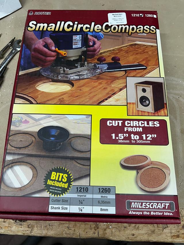 Milescraft 1210 small circle compass "router jig" - Review by Tim ...