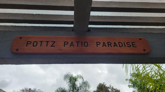 Patio sign - Woodworking Project by Pottz - Craftisian