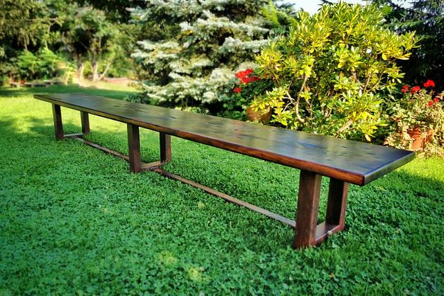 Industrial bench with rusty legs - Woodworking Project by ABELvonRUST ...