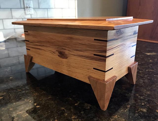 Cherry and Hickory Box - Woodworking Project by awsum55 - Craftisian