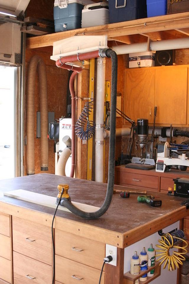 over head dust collector boom arm - Woodworking Project by Pottz ...