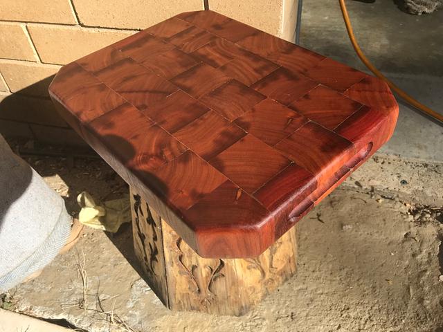 Red Ironbark Chopping Block - Woodworking Project by RobsCastle ...
