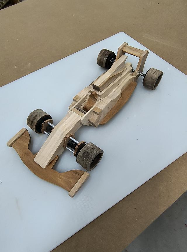 Formula one race car - Woodworking Project by baldwinlc - Craftisian