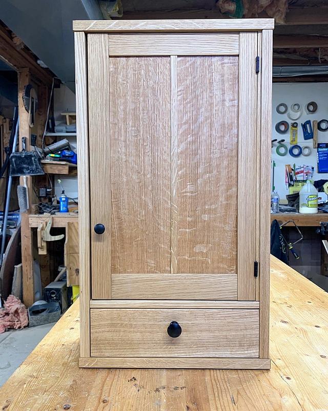 A Simple Wall Cabinet - Woodworking Project by JimD - Craftisian