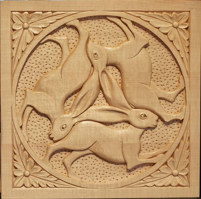 Three Hares Relief Carving - Woodworking Project by Brit - Craftisian