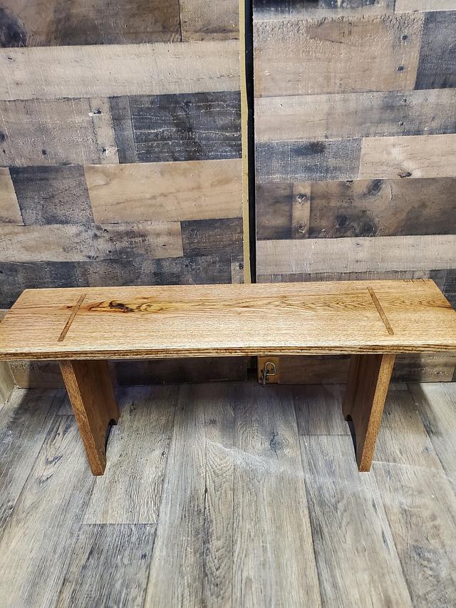 Red oak bench - Woodworking Project by Hilltop woodworking - Craftisian