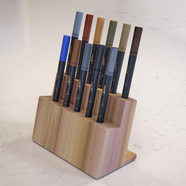 Tiered, Tilted Pen/Pencil Holder - Woodworking Project by Ron Stewart ...