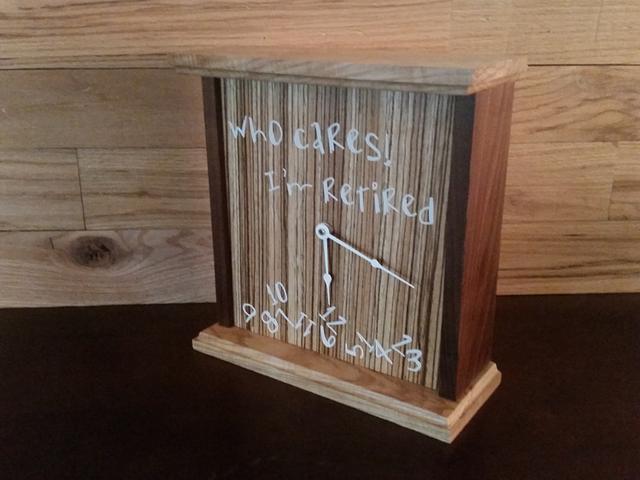 Another Retirement Clock - Woodworking Project by David E. - Craftisian