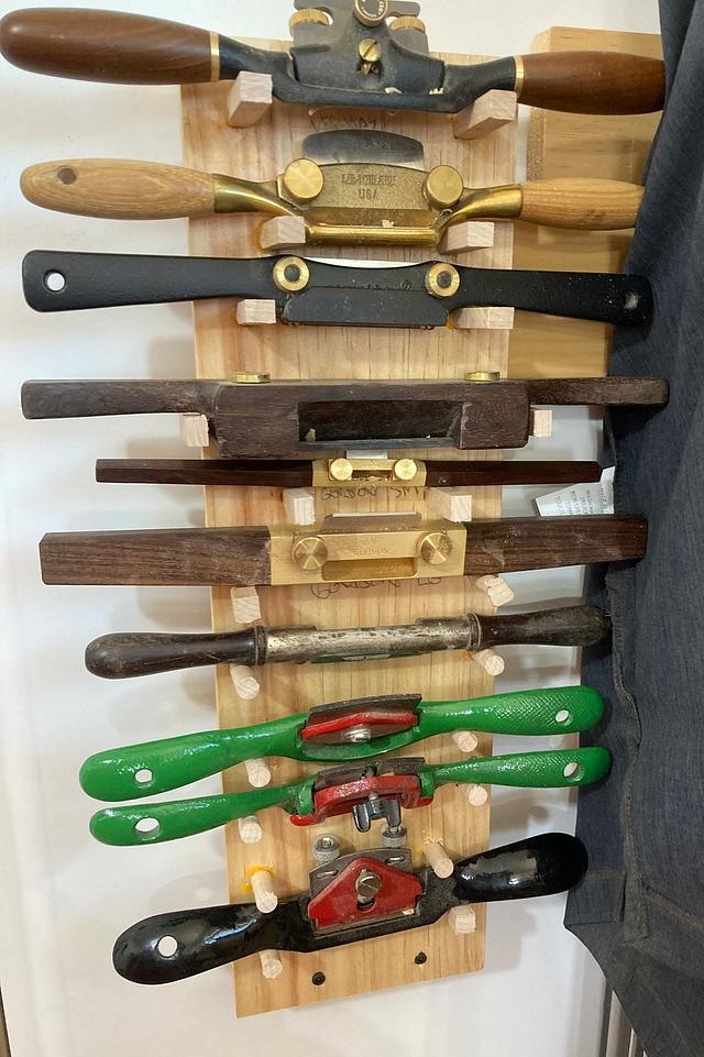 Spokeshave Rack - Woodworking Project by Dave Polaschek - Craftisian