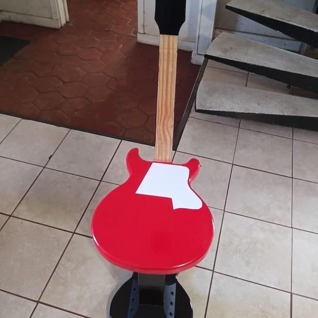 guitar bar stool I recently made - Woodworking Project by Kevin ...