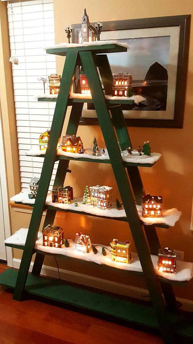 Christmas Village Display Stand Woodworking Project By Tim Craftisian