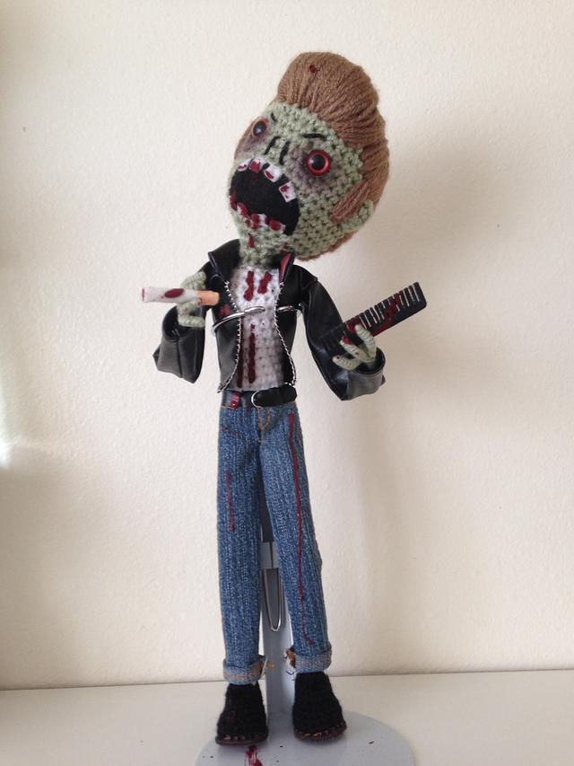 Greaser Zombie - Needleworking Project by Betsi Brunson - Craftisian