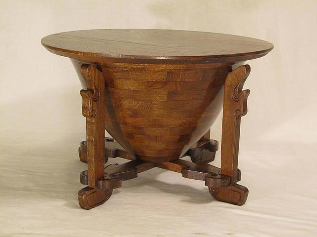 Charles Rohlfs Inspired Coal Hod Coffee Table - Woodworking Project by ...