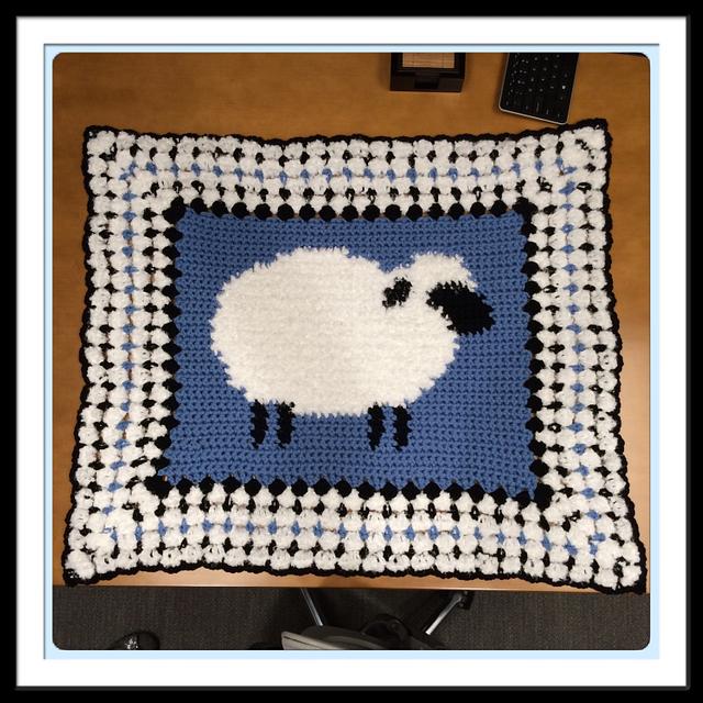 Sheep Baby Blanket - Needleworking Project by Alana Judah - Craftisian