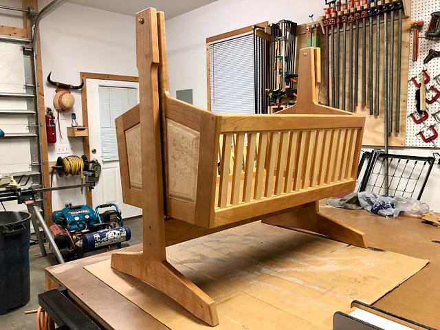 The promised cradle post! - Woodworking Project by RCCinNC - Craftisian