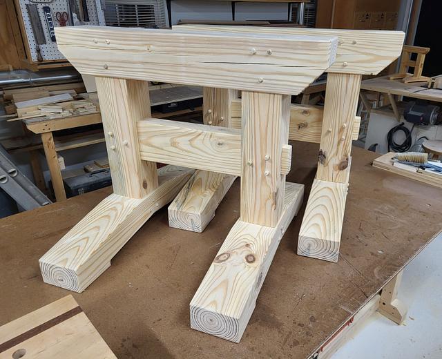 Timber Framed Sawhorses - Woodworking Project by Eric - the "Loft ...