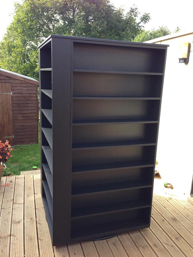Massive rotating DVD stand - Woodworking Project by iGotWood - Craftisian