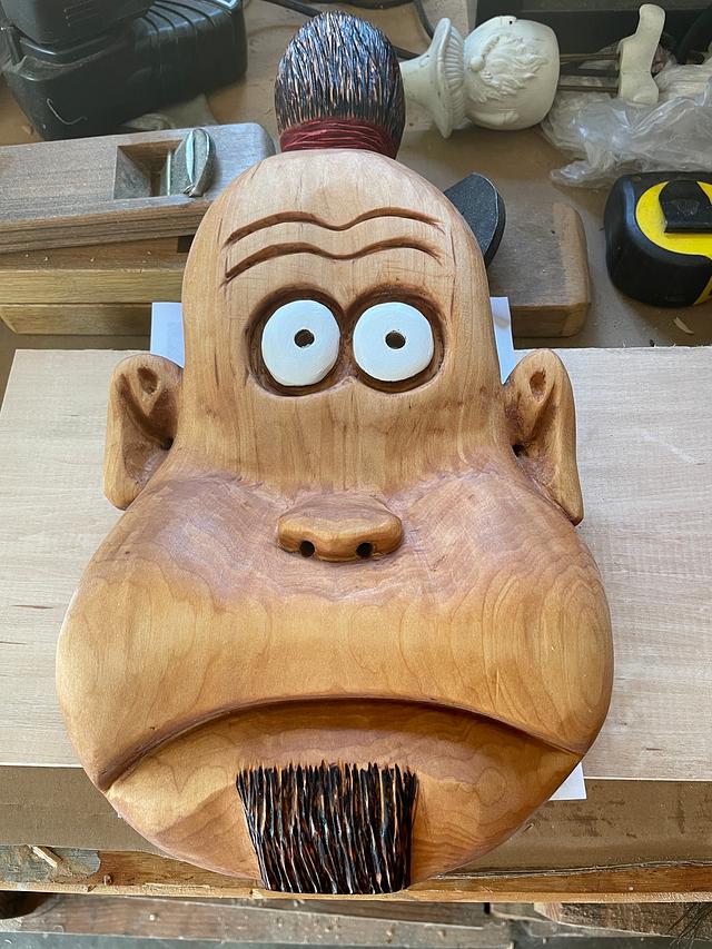 Japanese mask - Woodworking Project by mikeyanagita - Craftisian