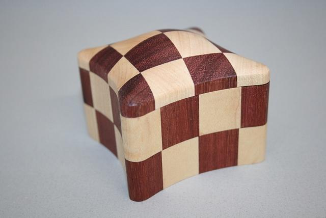Checkerboard Box #23 - Woodworking Project by Roger Gaborski - Craftisian