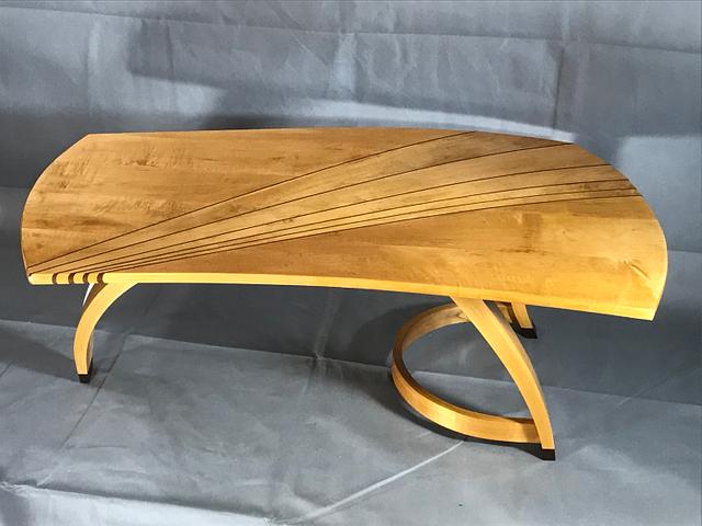 Curved Maple Coffee table - Woodworking Project by tinnman65 - Craftisian