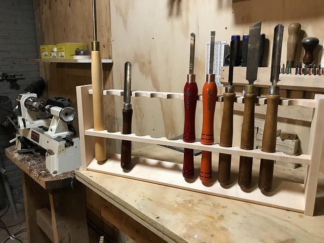 Lathe tool rack - Woodworking Project by Scott - Craftisian