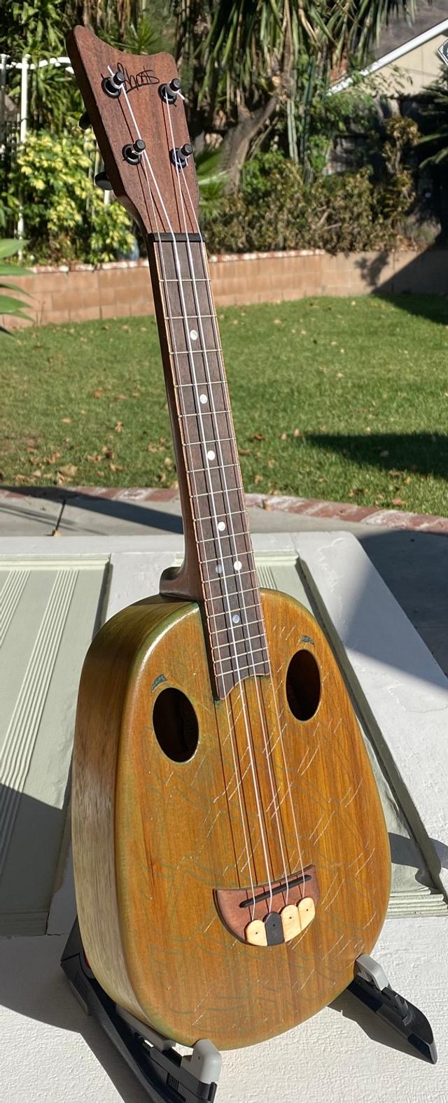 Pineapple Ukulele Finally Finished - Woodworking Project by Rhoots ...