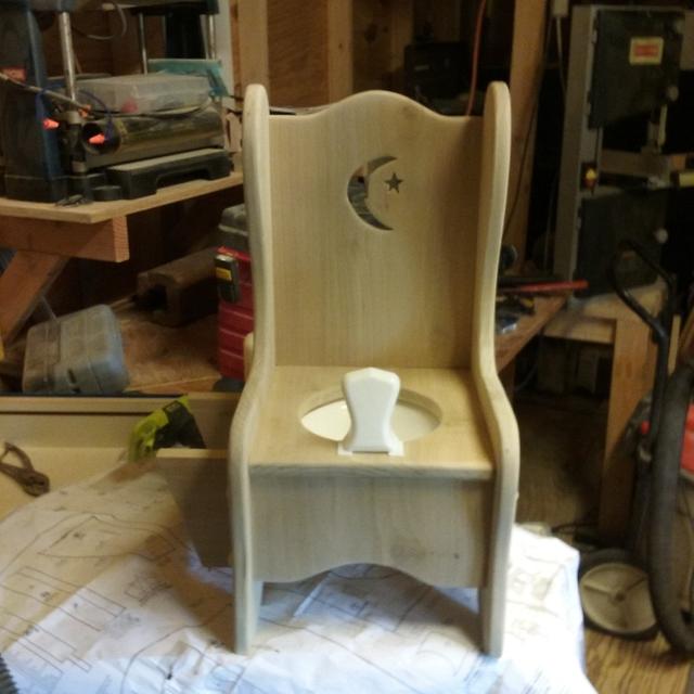 Great Nephews Potty Chair - Woodworking Project by Tony - Craftisian