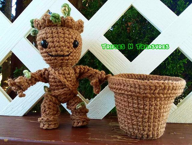Little Big Sapling with Flower Pot - Needleworking Project by tkulling ...