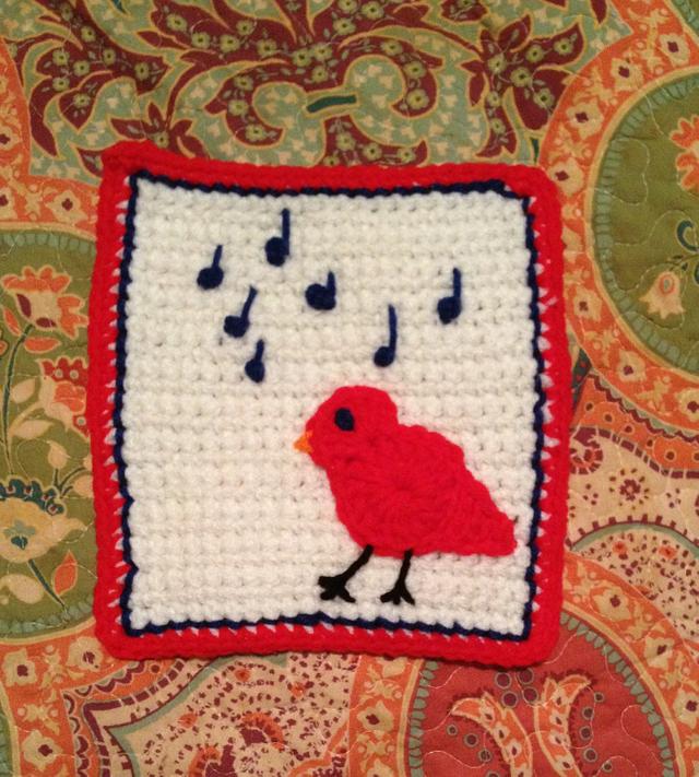 Birdy granny square - Needleworking Project by Susan Isaac - Craftisian