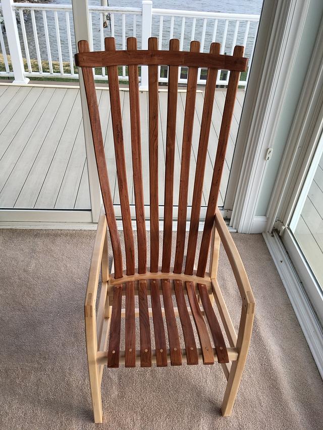 High-Back Chair - 1st Prototype - Woodworking Project by MJCD - Craftisian