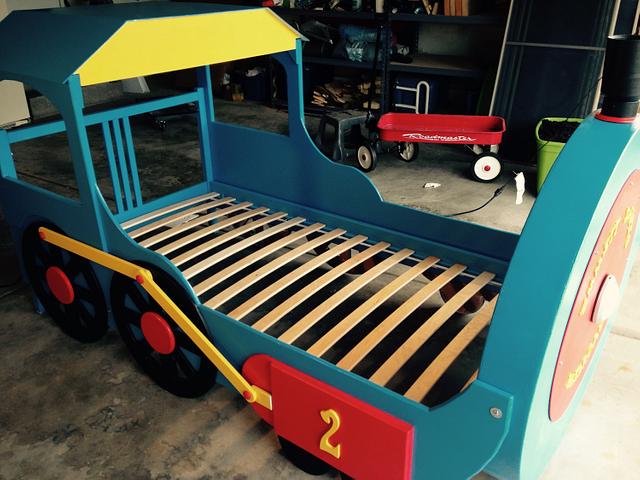 Train Bed for Grandson - Woodworking Project by jeffreydav - Craftisian