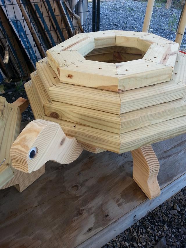 turtle planter - Woodworking Project by allen newman - Craftisian