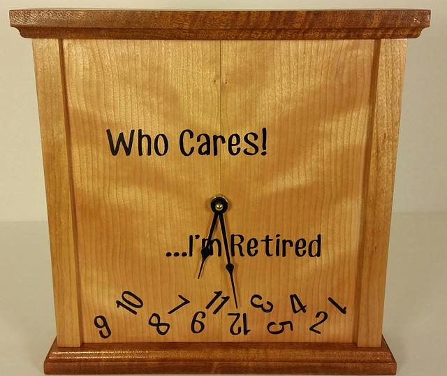 Another retirement clock - Woodworking Project by David E. - Craftisian
