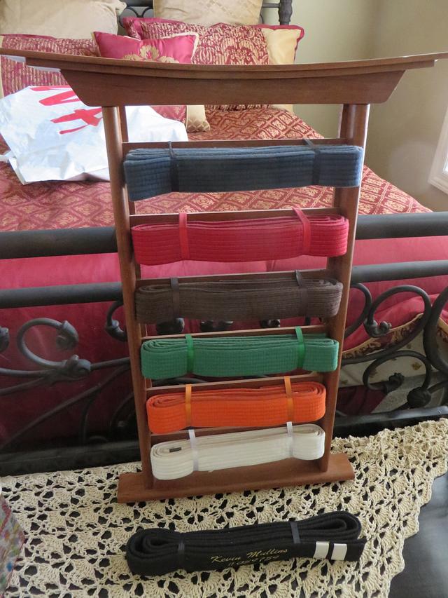 Karate Belt display Rack - Woodworking Project by oldrivers - Craftisian
