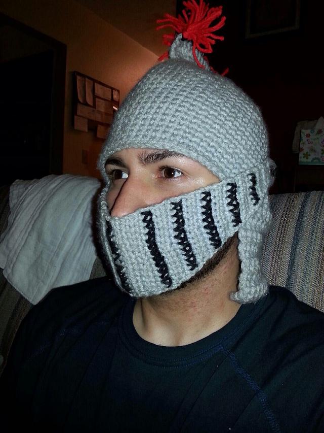Knight helmet - Needleworking Project by FashionBomb - Craftisian