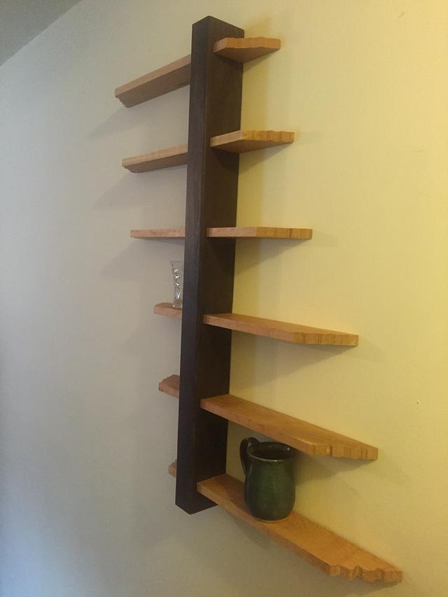 off centerwall shelf - Woodworking Project by Jeff - Craftisian