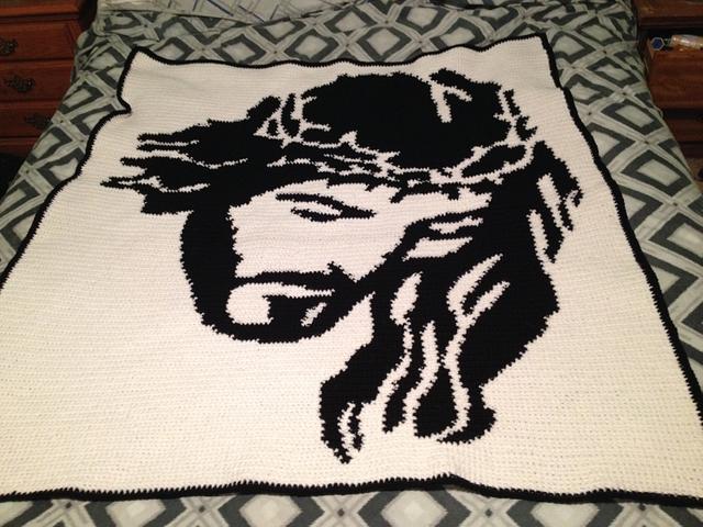 Jesus Graphgan - Needleworking Project by Anna Ray - Craftisian