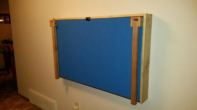 Fold away fabric cutting table - Woodworking Project by Bens Wood Pile ...