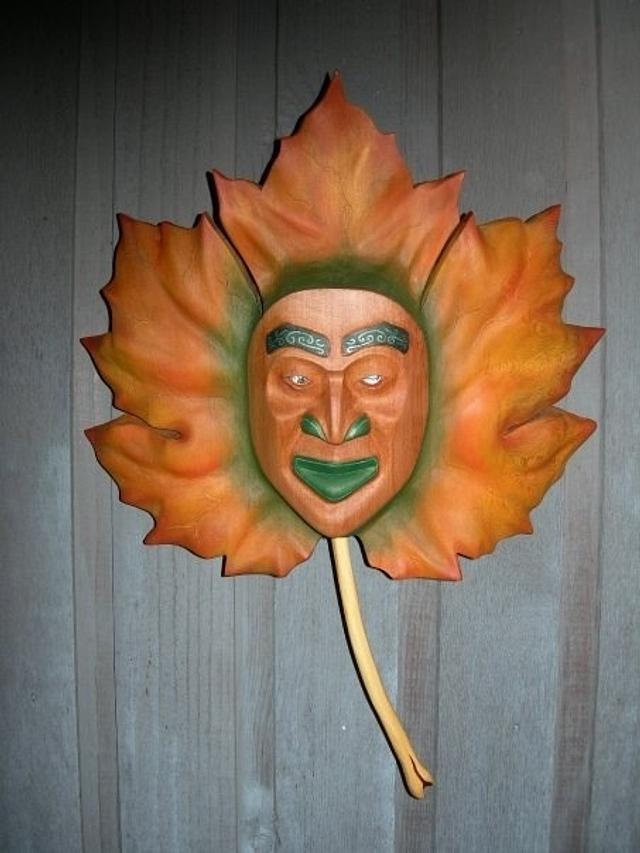 Maple Leaf mask - Woodworking Project by Carver - Craftisian