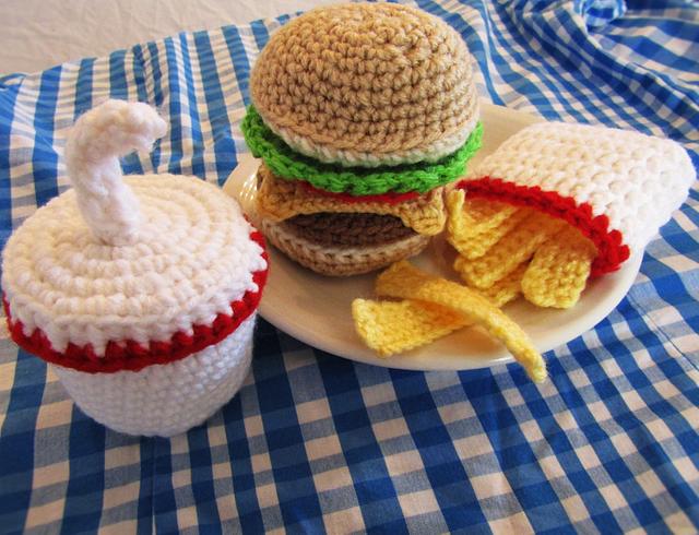 Fast Food Cheeseburger Set - Needleworking Project by CharleeAnn ...